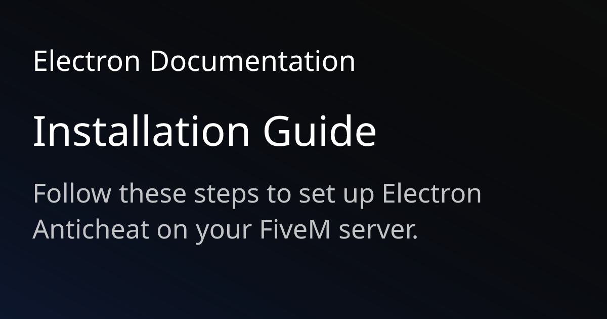 Installation Guide